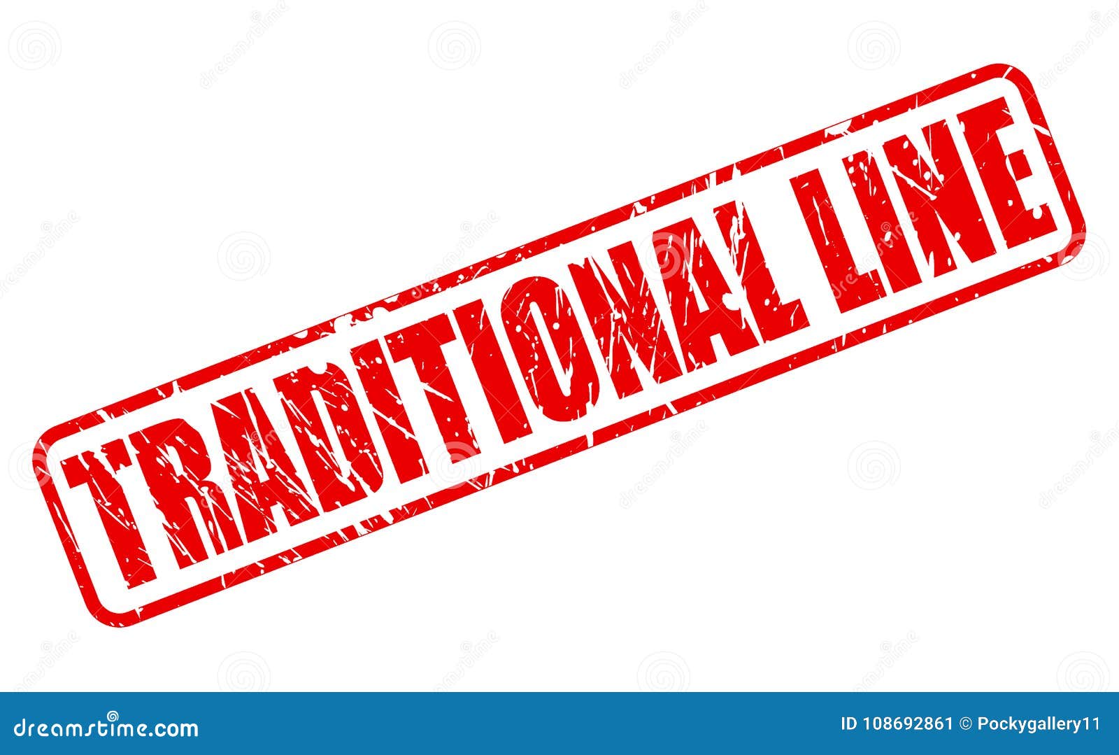 TRADITIONAL LINE Red Stamp Text Stock Vector - Illustration of icon ...