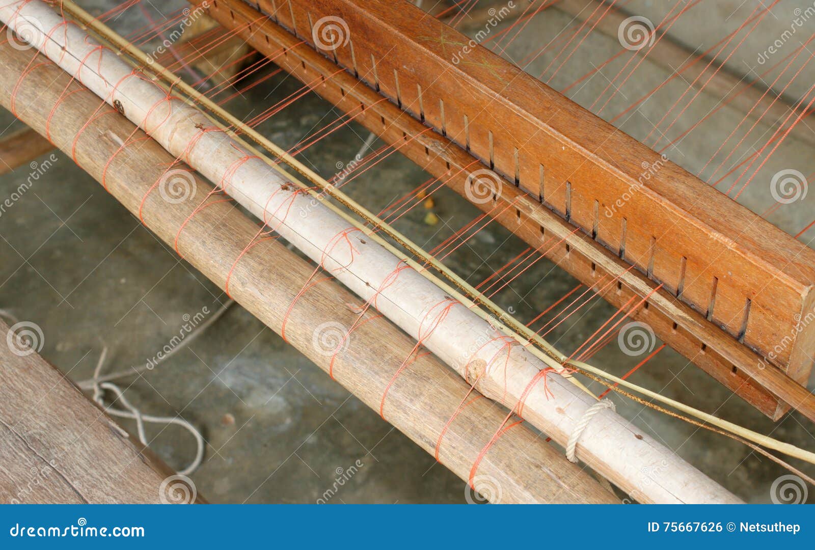 Traditional loom stock photo. Image of heritage, homemade - 75667626
