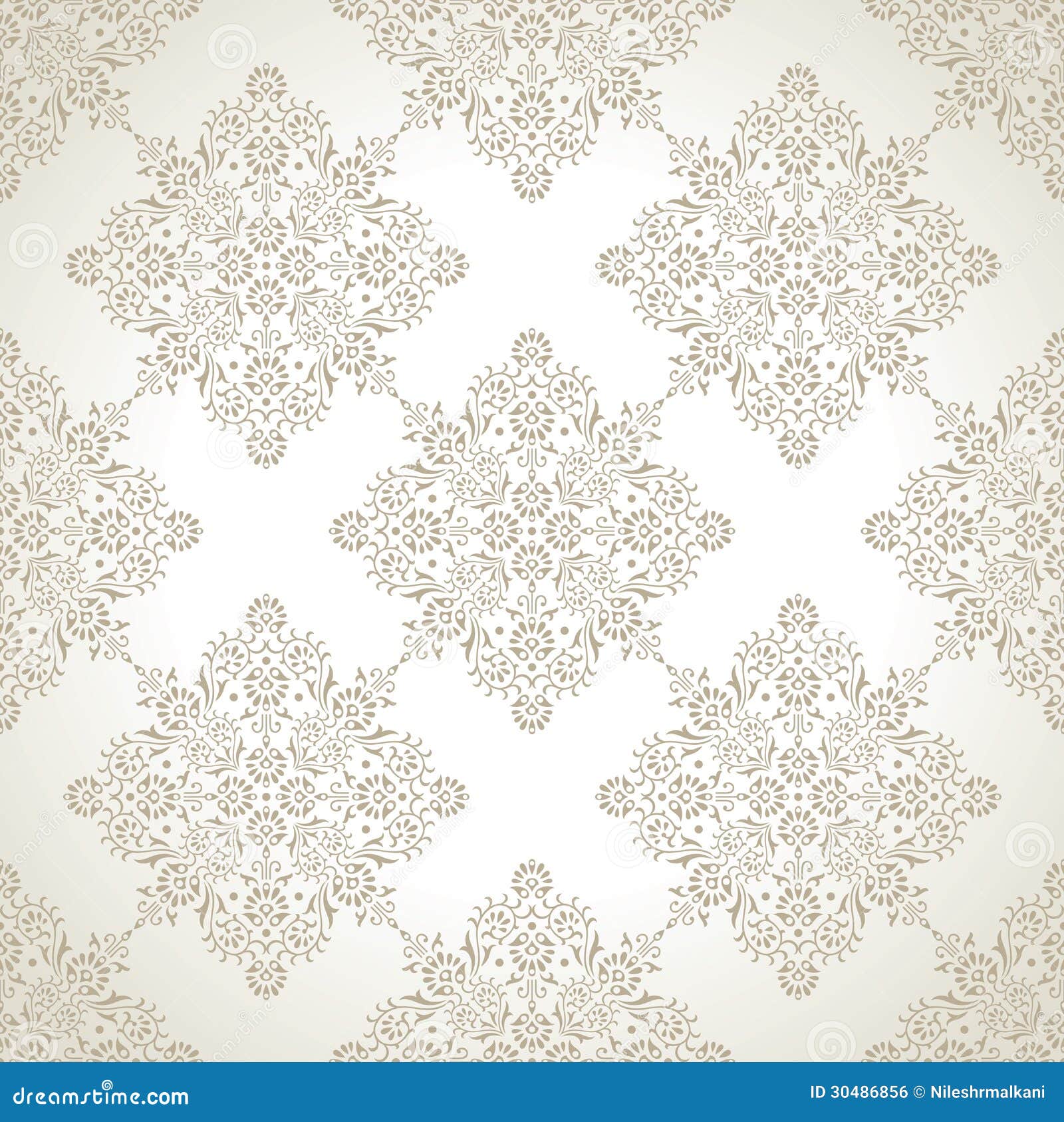 Traditional Luxurious Seamless Wallpaper Stock Vector - Illustration of ...