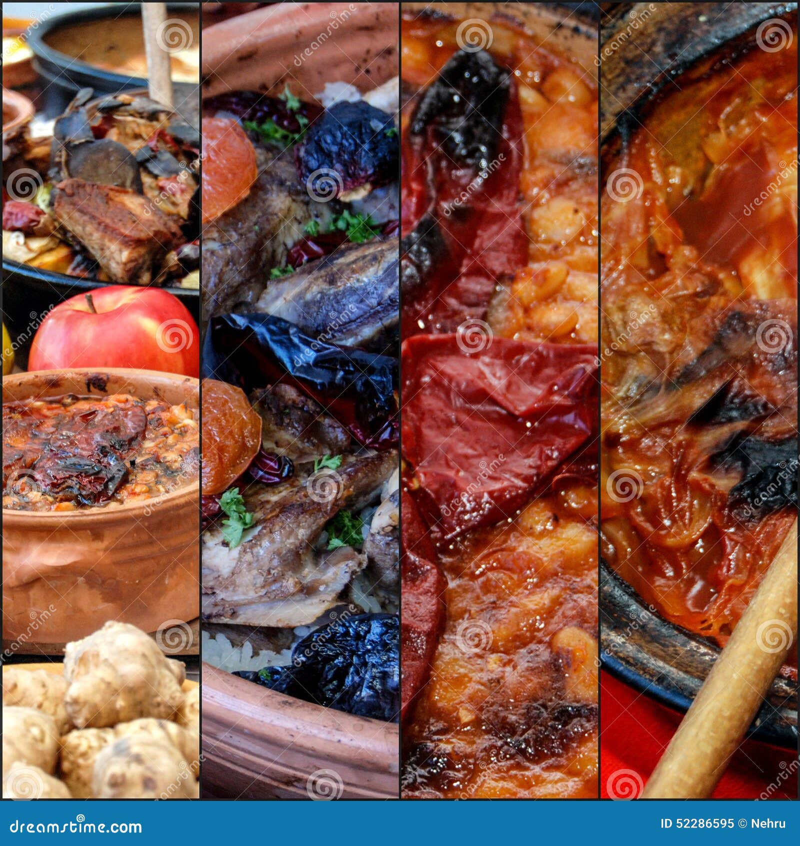 Traditional Macedonian Food, Collage Stock Image - Image of meat ...