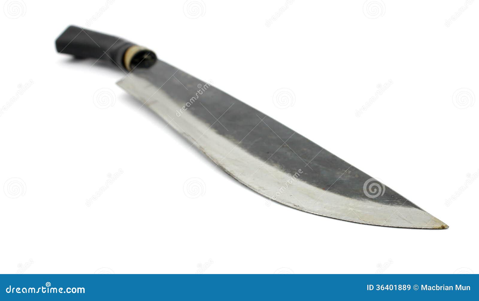 Traditional Machete Blade Over White Stock Image - Image of carving ...