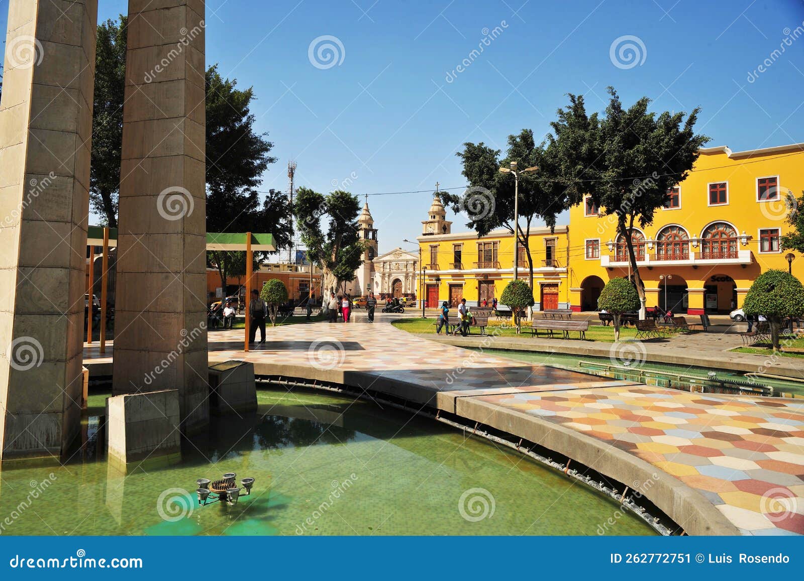 Traditional Main Square with Facade of Historic Building Editorial ...