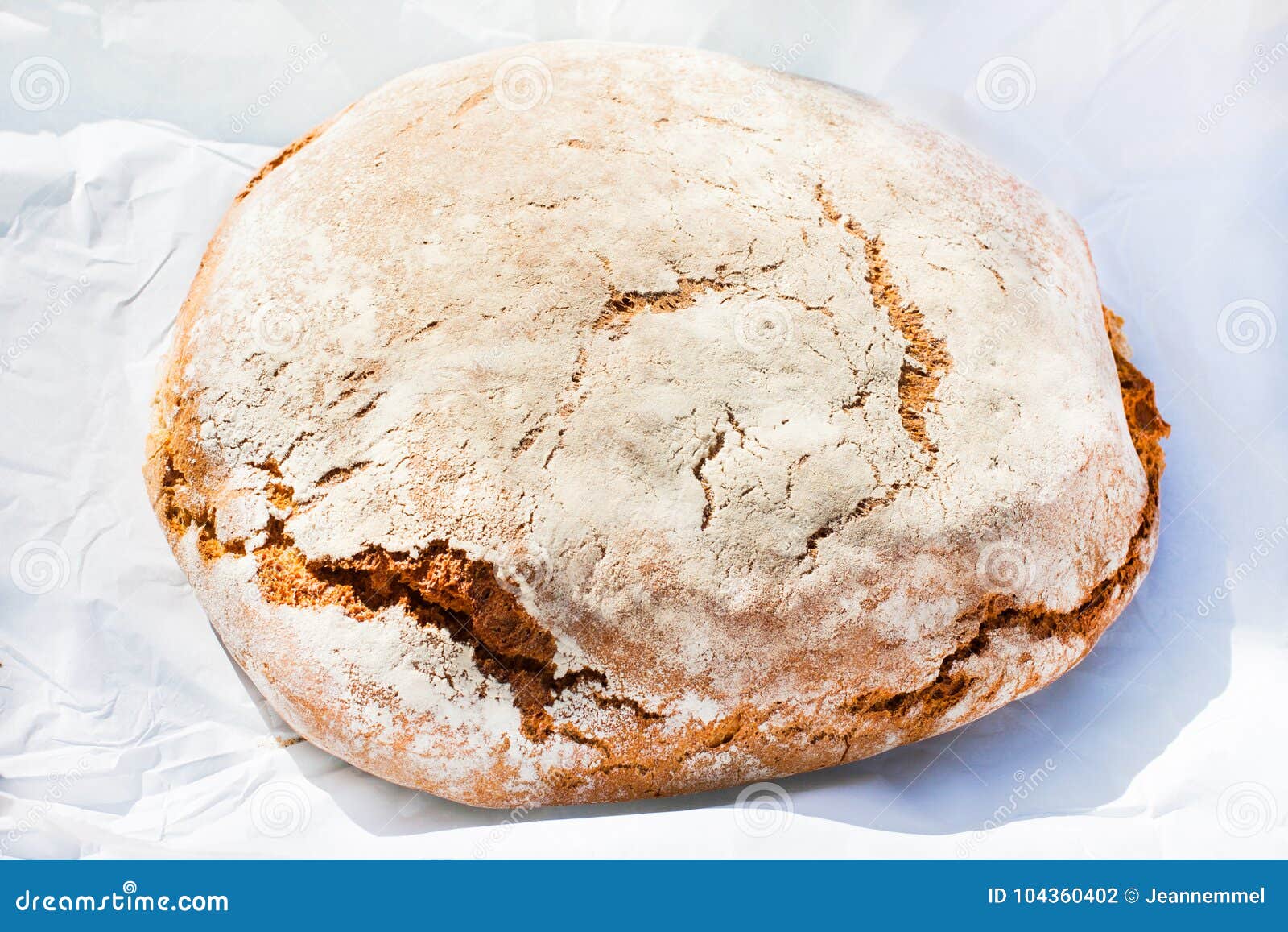 Traditional Majorcan Brown Bread - Pan Moreno Stock Photo - Image of ...