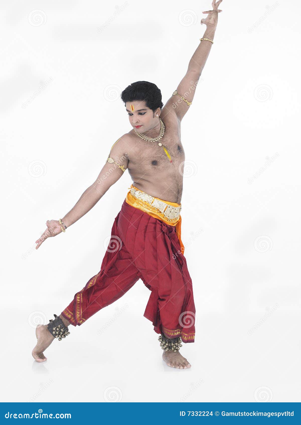Traditional male dancer stock photo. Image of exotic, color - 7332224