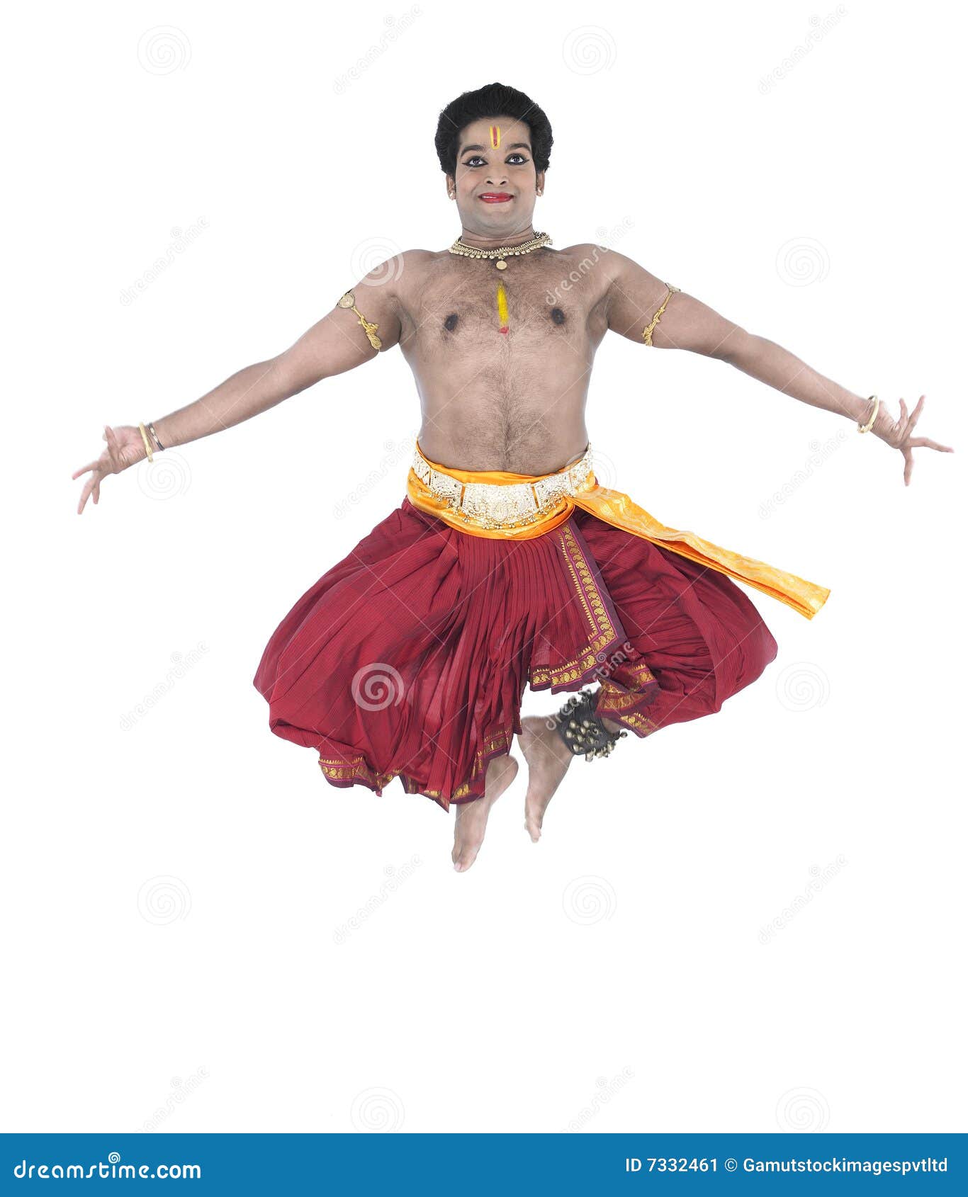 Traditional Male Dancer from India Stock Image - Image of bracelet ...