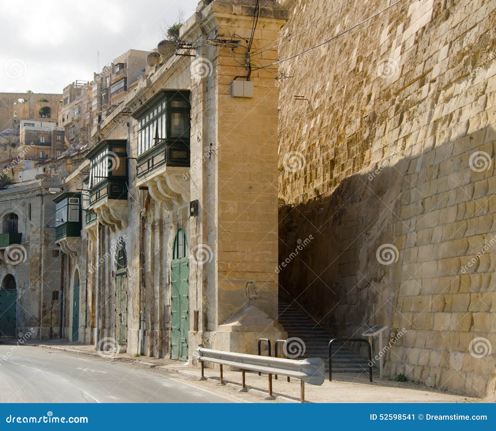 Traditional Maltese Architecture in Valletta, Malta Editorial Photo ...