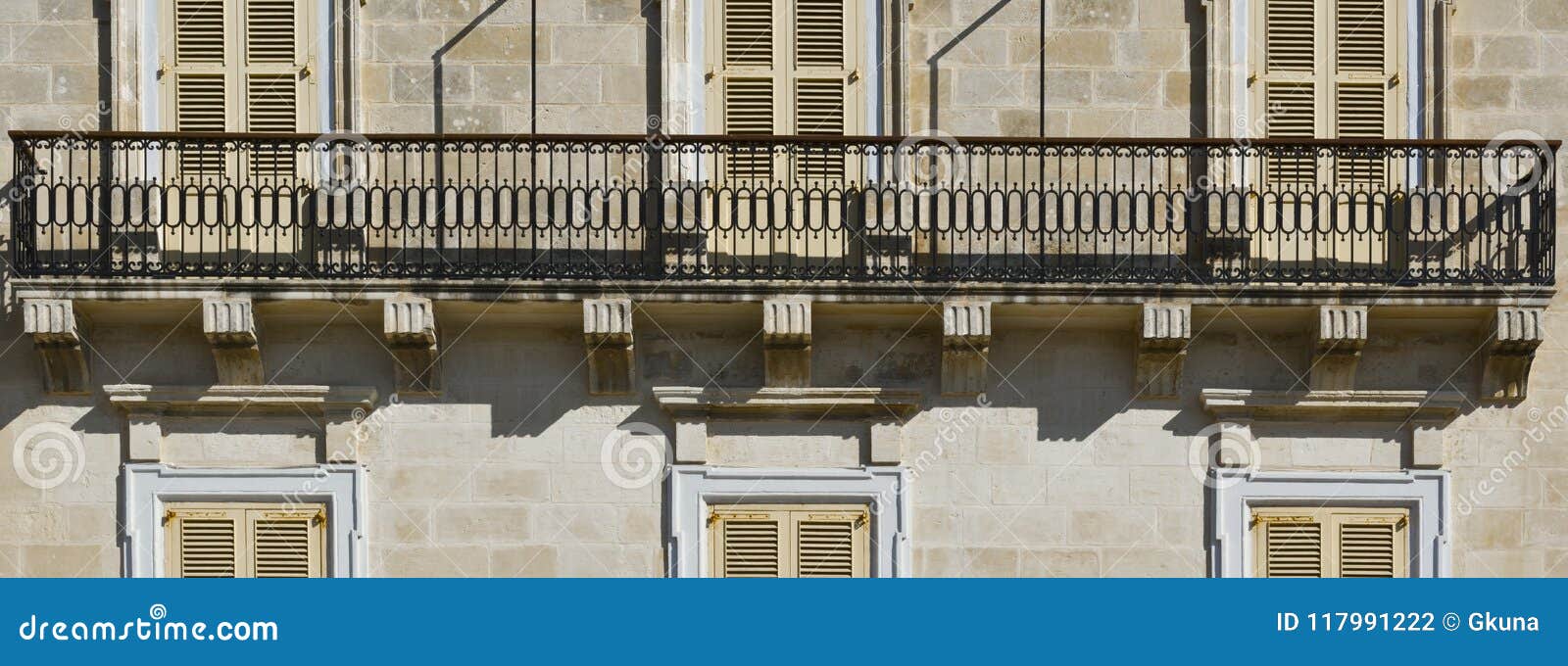 Traditional Maltese Windows Stock Photo - Image of maltese, facade ...