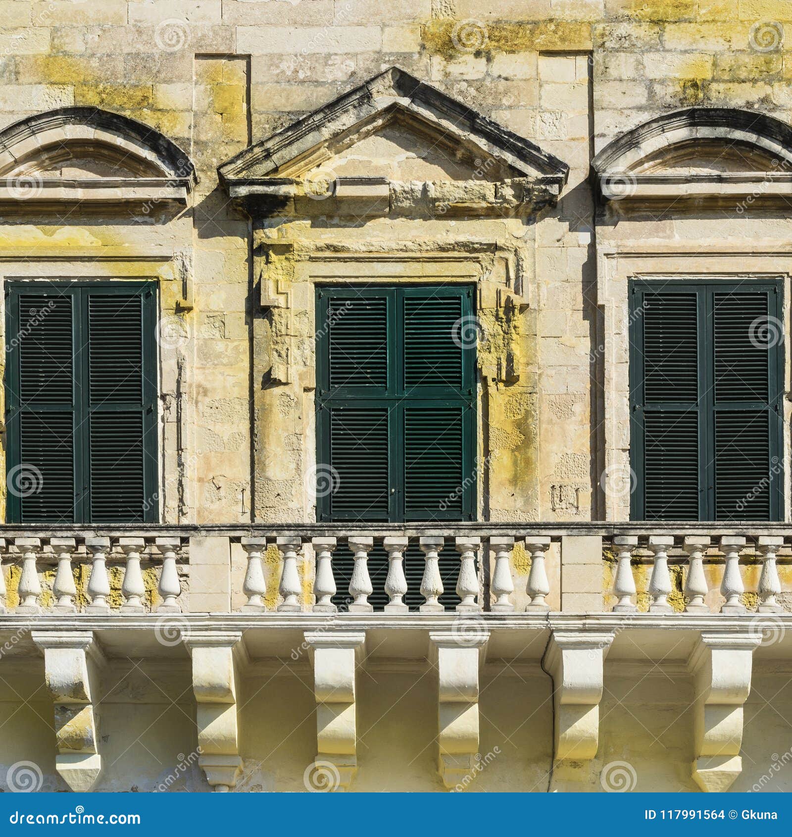 Traditional Maltese Windows Stock Photo - Image of exterior, medieval ...