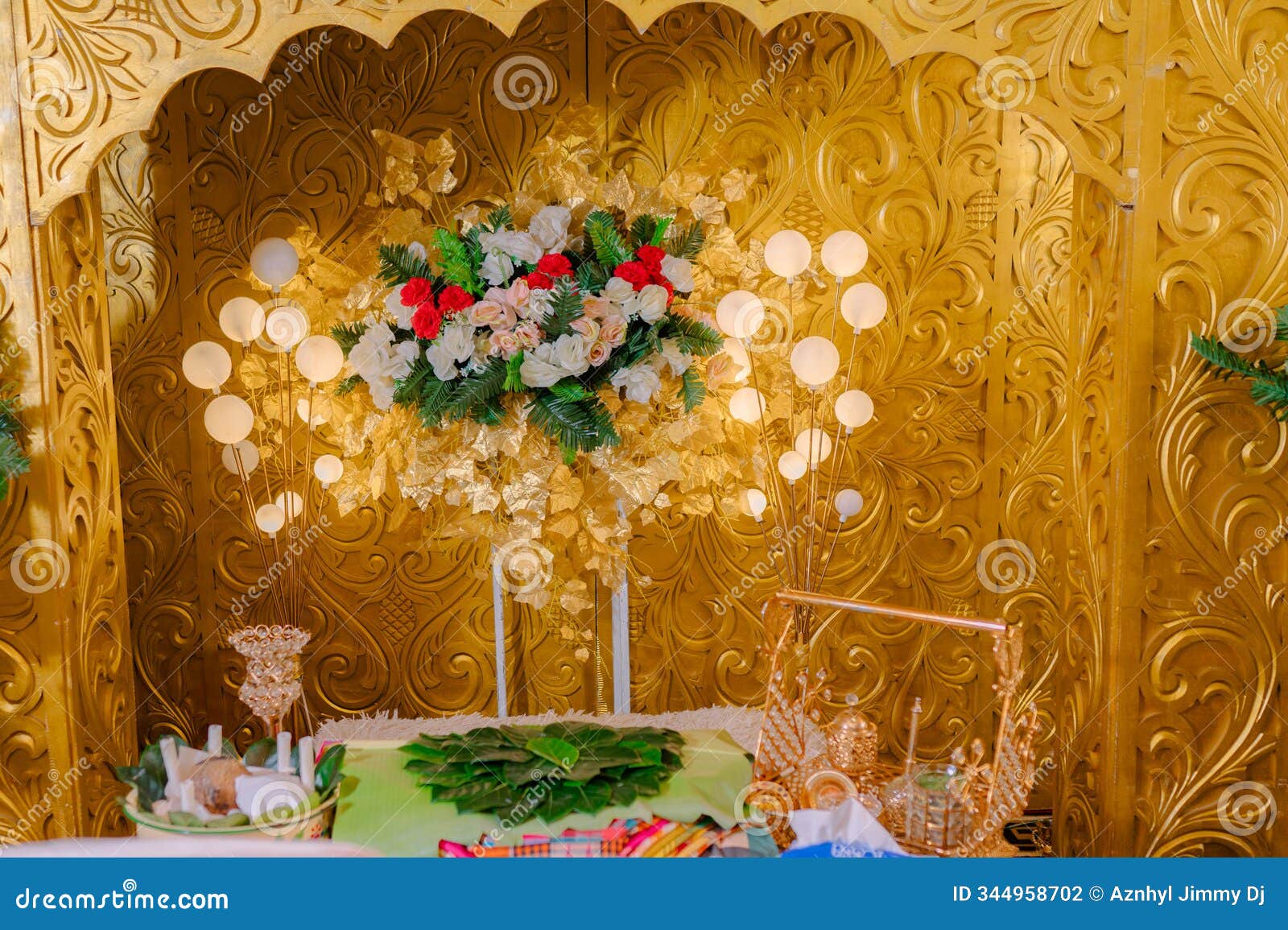 Traditional Mappacci Leaf Ornaments, Bugis Wedding Ceremony. Stock ...