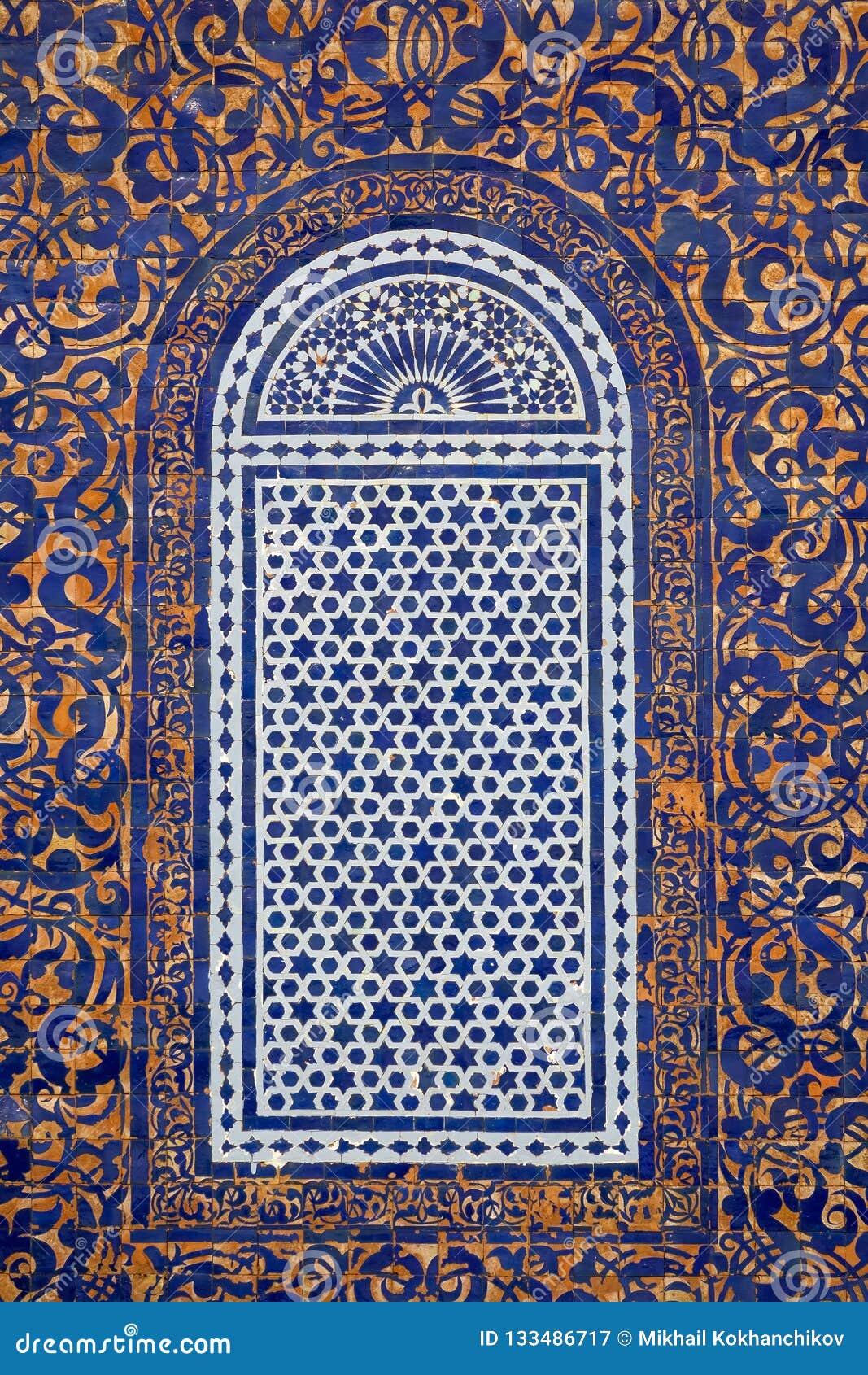 Traditional Maroccan Pattern Background Stock Image - Image of ...