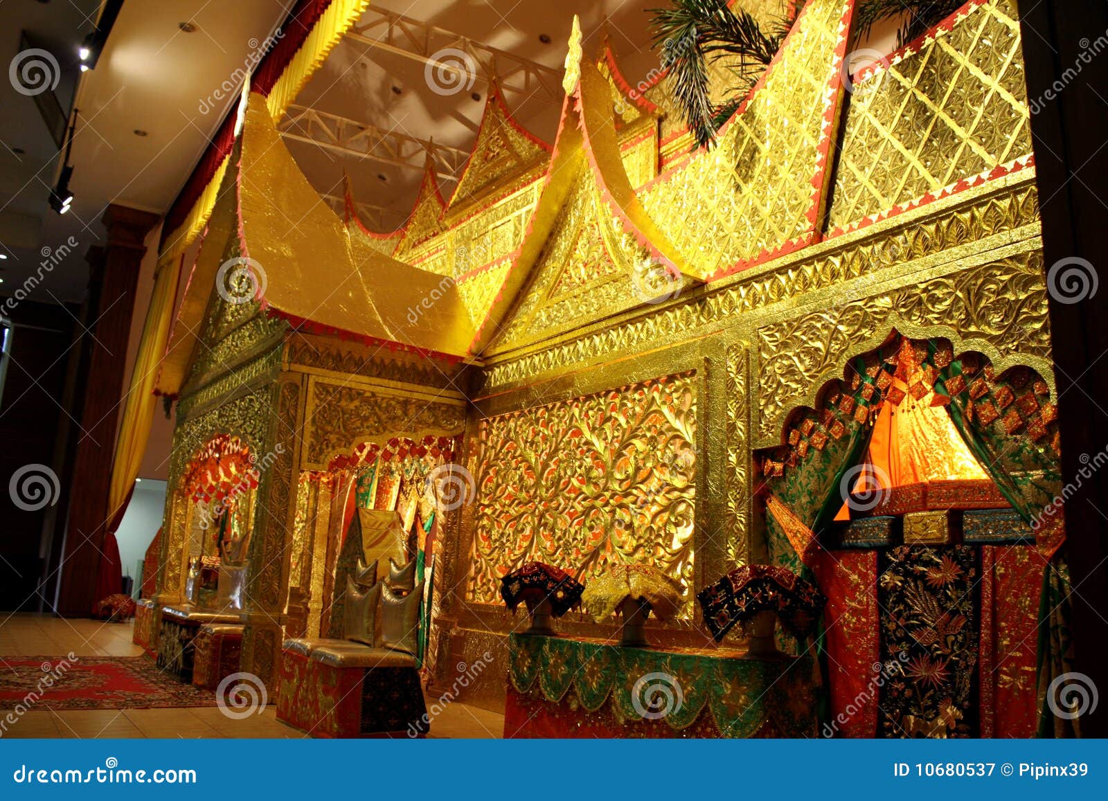 Traditional marriage stage stock image. Image of backdrobe - 10680537