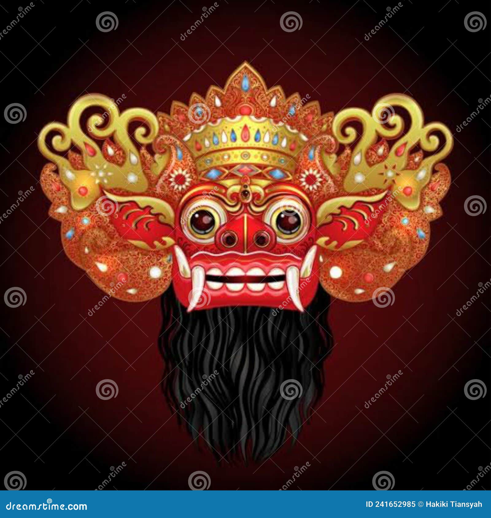 Traditional mask wayang stock illustration. Illustration of pattern ...
