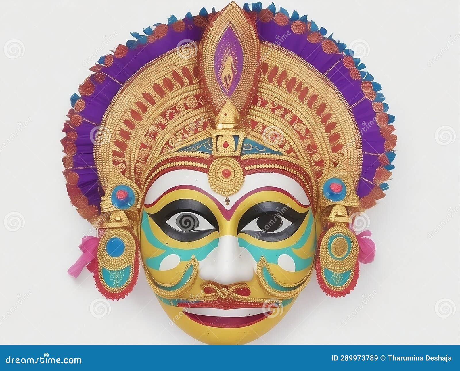Traditional Masks of Sri Lanka Designed Using Ai Stock Illustration ...