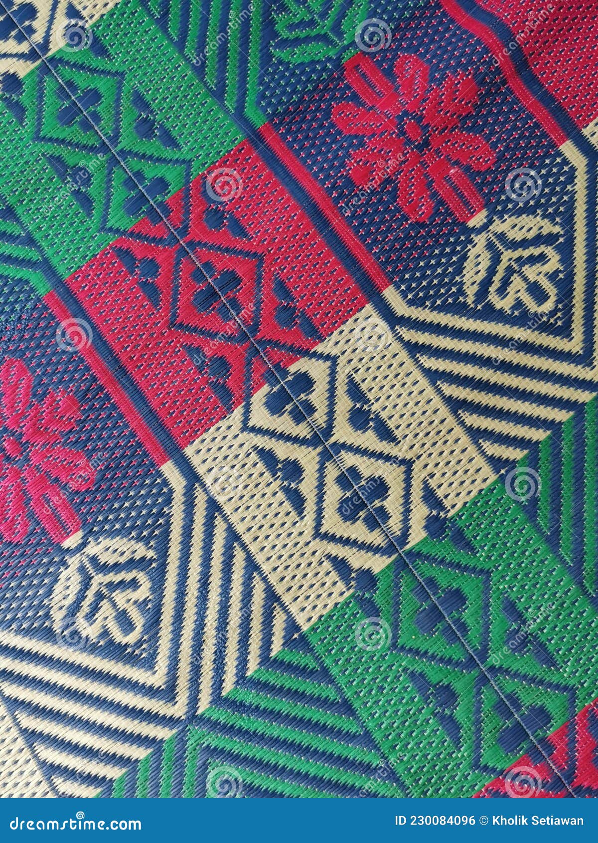 Traditional Mat of Indonesia Stock Photo - Image of number, blue: 230084096