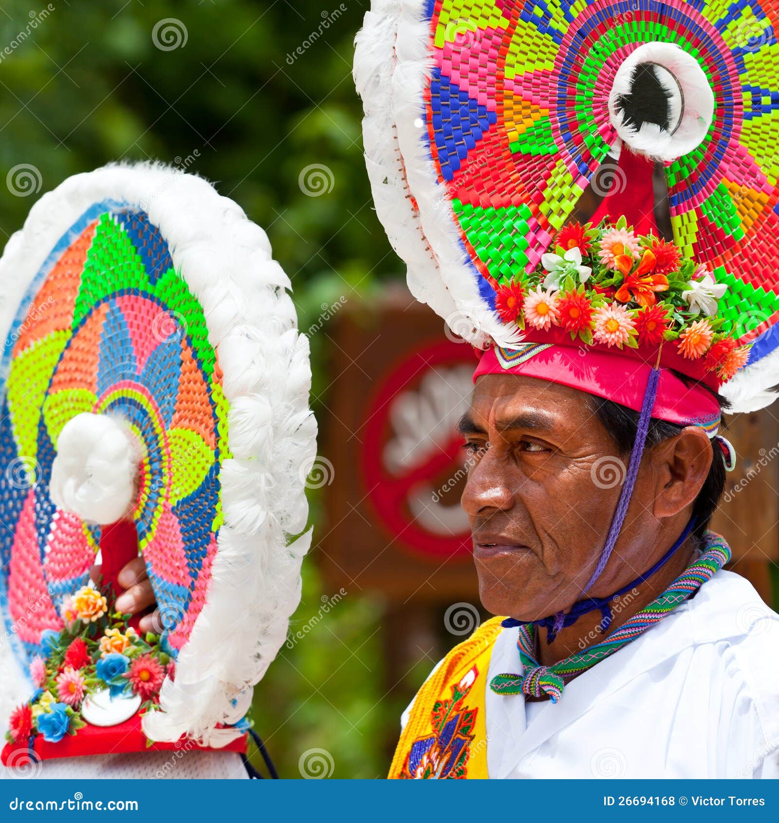 Traditional Mayan Flyer Man Editorial Stock Photo - Image of american ...