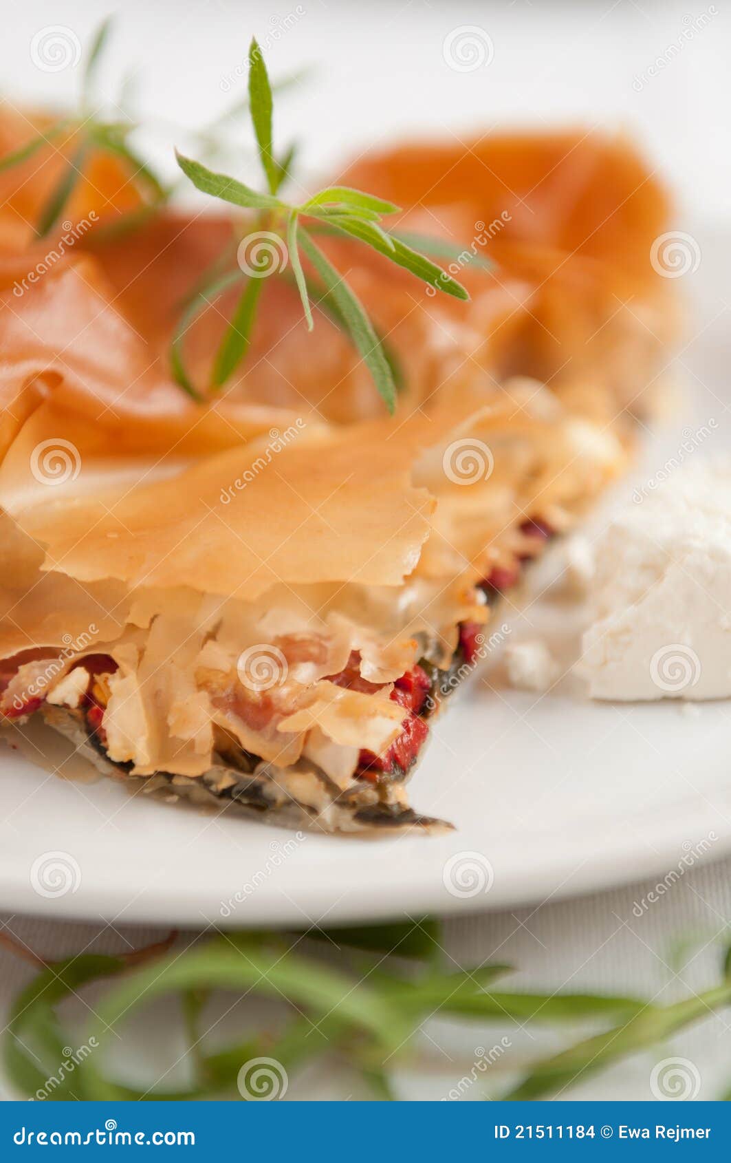 Traditional Meal with Filo Dough and Vegetables Stock Photo - Image of ...