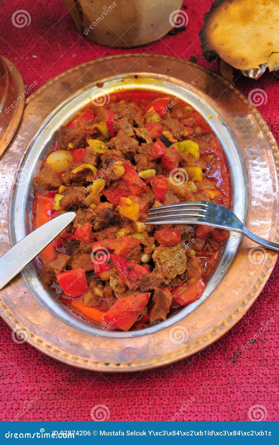 Traditional Meals and Cookings on the Dest at a Restaurant Stock Photo ...