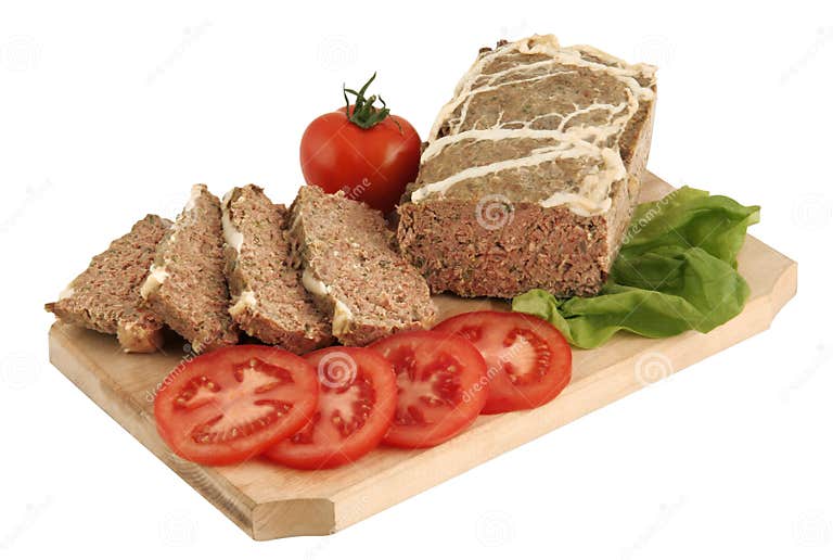 Traditional Meat Dish for Easter (drob) Stock Image - Image of cutting ...