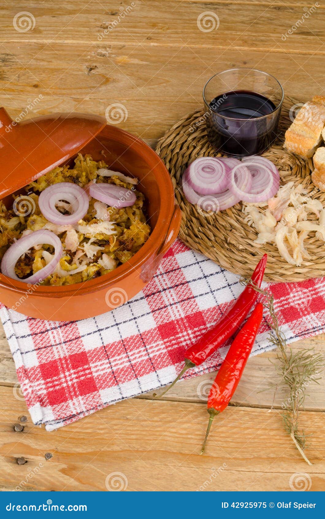 Traditional Mediterranean Cod Casserole Stock Image - Image of ...