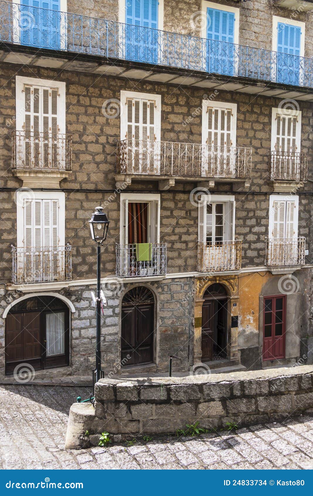 Traditional Mediterranean Stone House in Corsica. Stock Photo - Image ...
