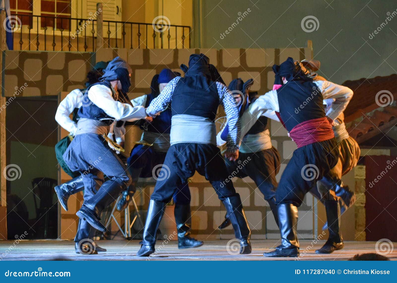 Traditional Men Pontian Dance Editorial Image - Image of pontian ...