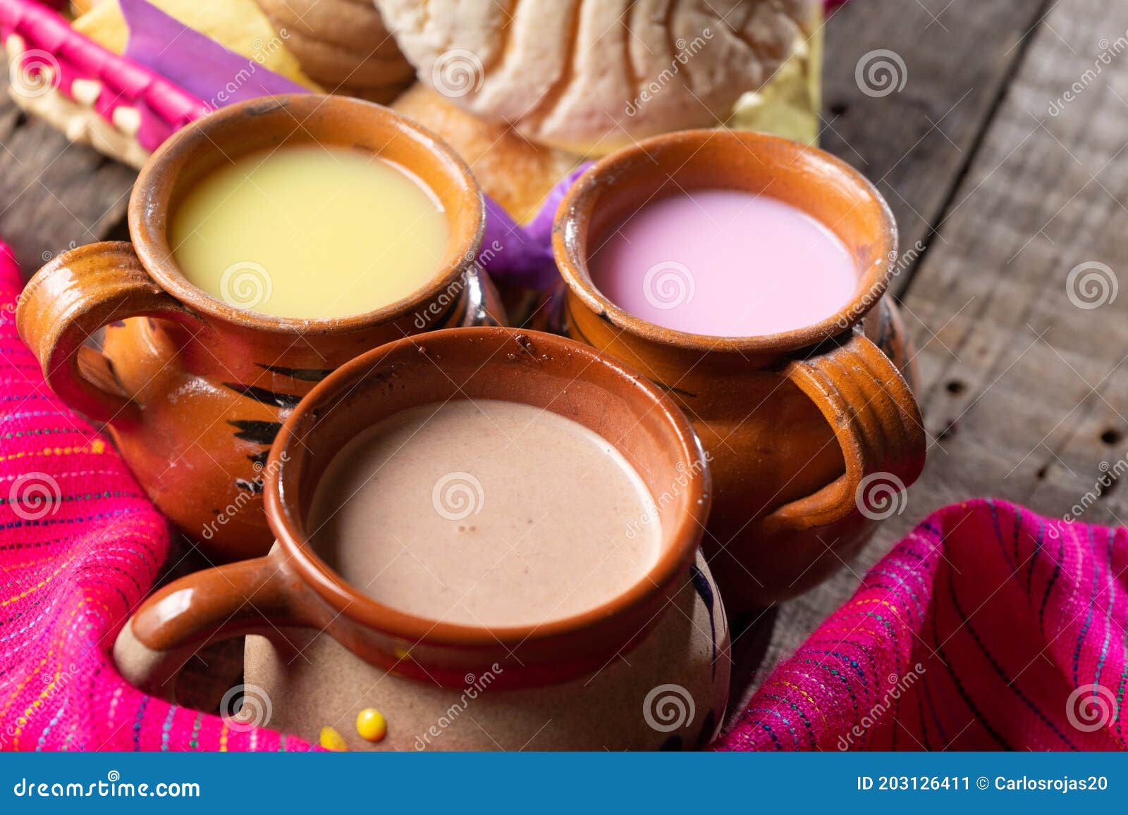 Mexican Corn Beverage Called Atole Stock Image - Image of sweet ...