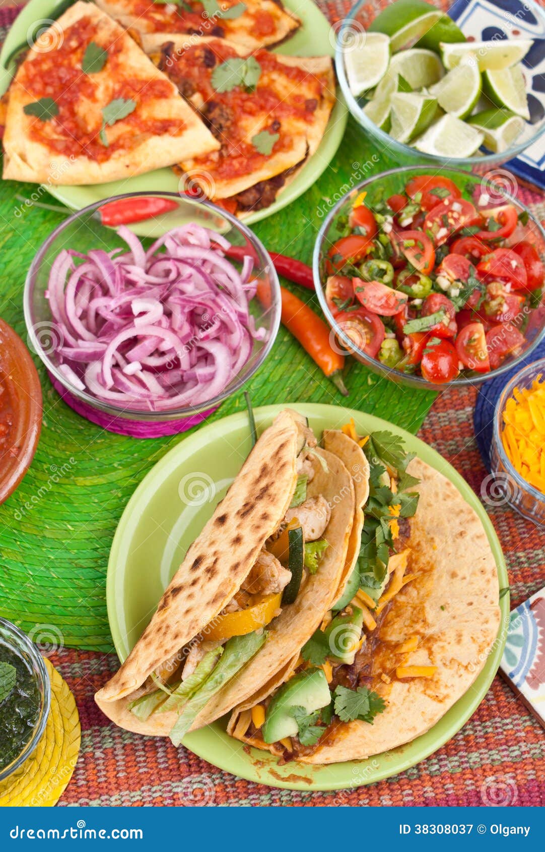 Traditional Mexican Food stock image. Image of cuisine - 38308037