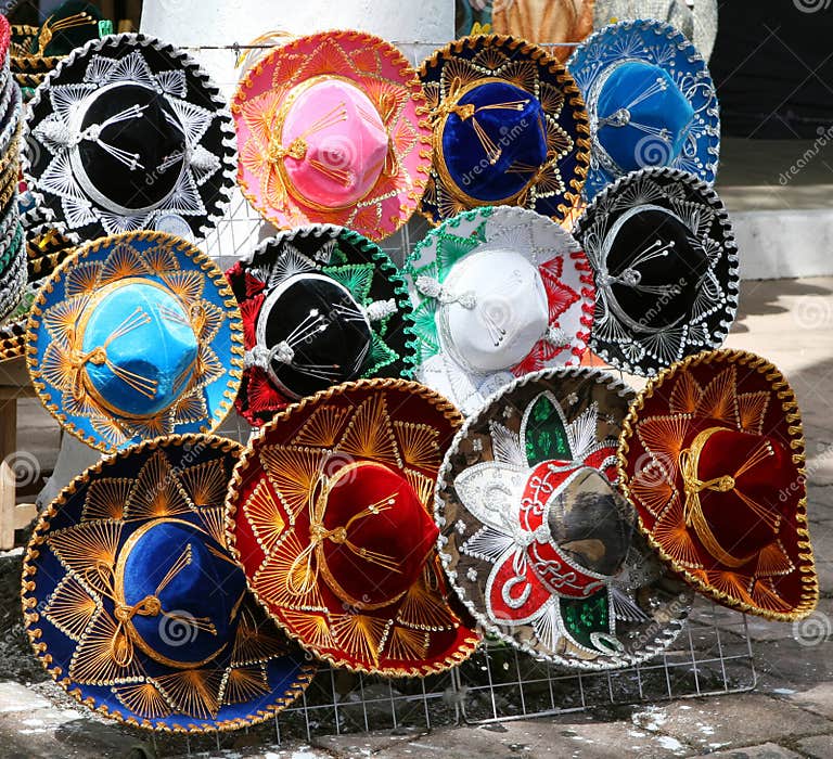Traditional Mexican Hats stock image. Image of sombrero - 3216133
