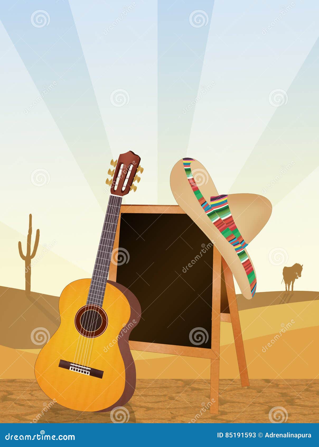 Traditional Mexican Objects Stock Illustration - Illustration of ...