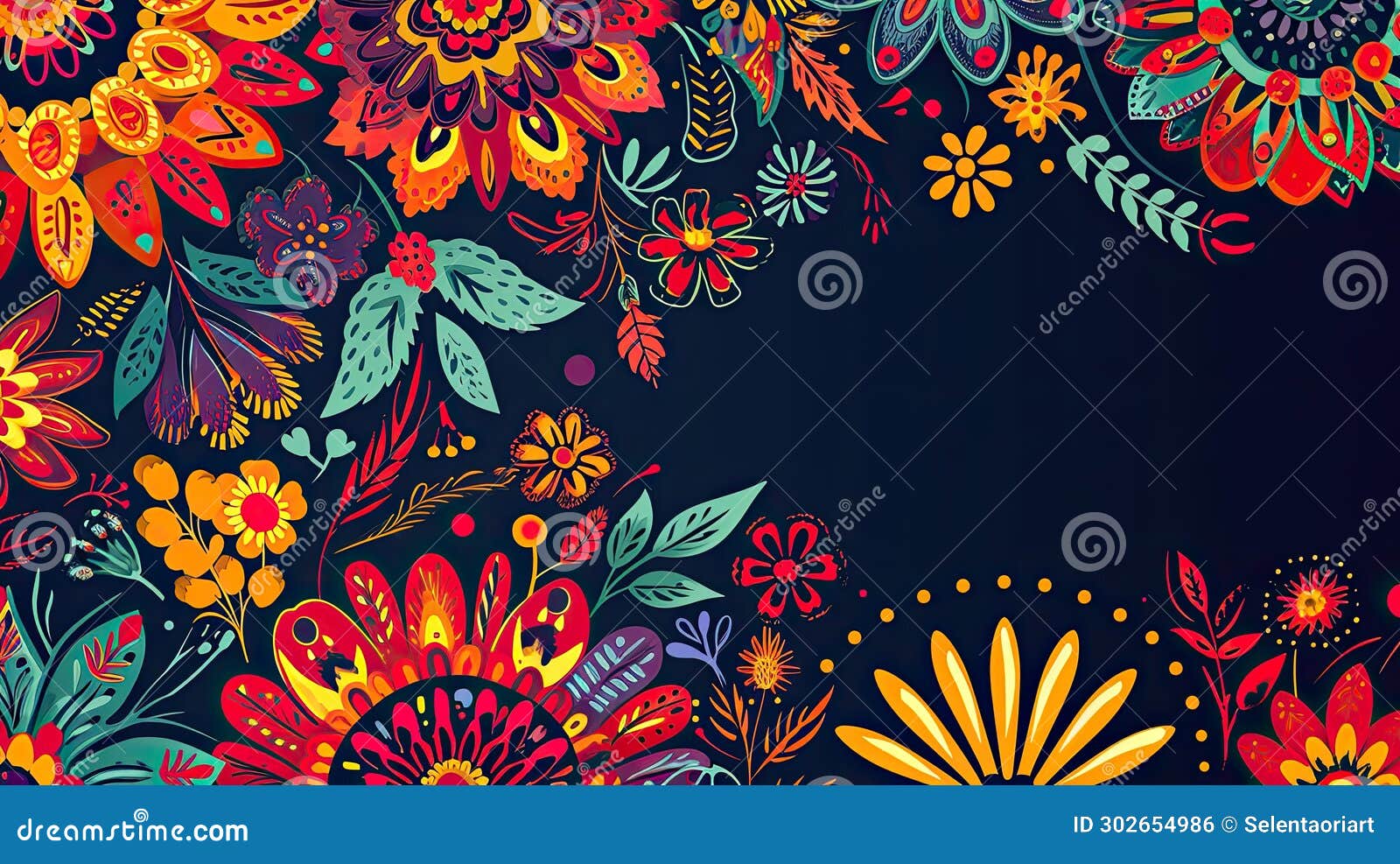 Traditional Mexican Pattern Background Stock Photo - Image of ...