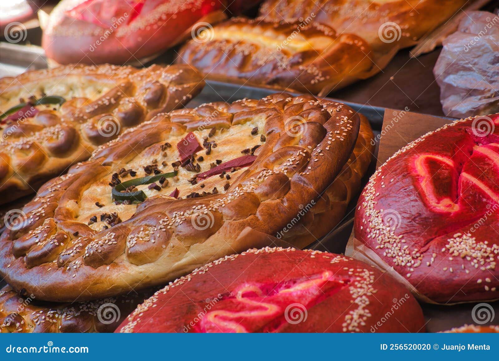 Traditional Mexican Pink and Yellow Party Bread Stock Photo - Image of ...