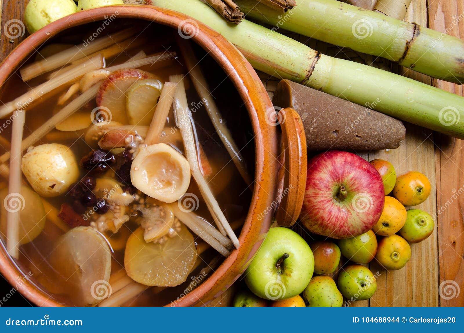 Mexican & X22;ponche& X22; Fruit Stock Photo - Image of beverage ...