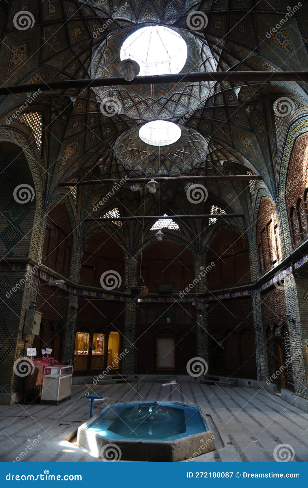 A Traditional Middle East Bazaar Building and Ceiling Stock Image ...