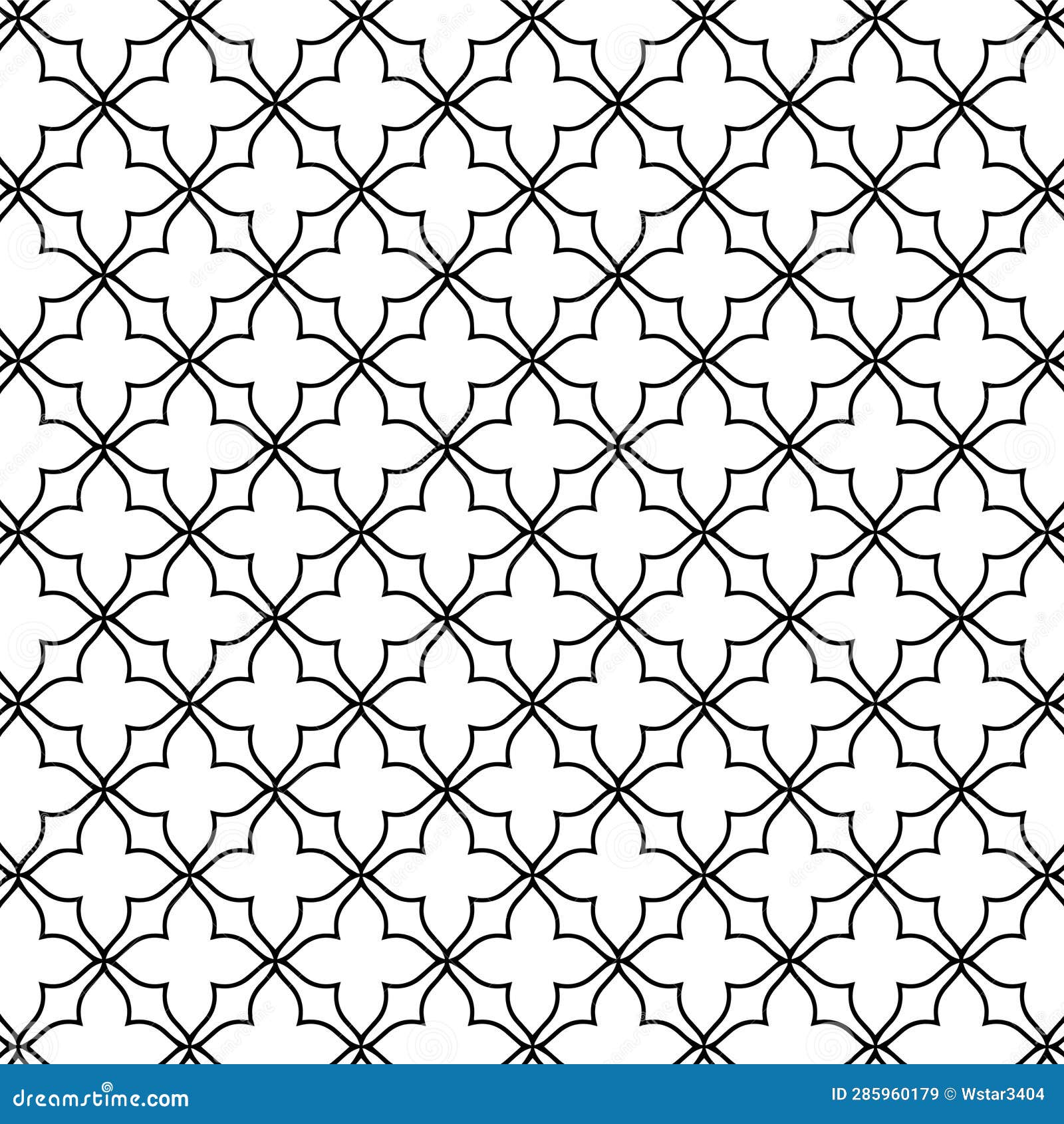 Traditional Middle Eastern Pattern. Black and White Arabic Pattern ...