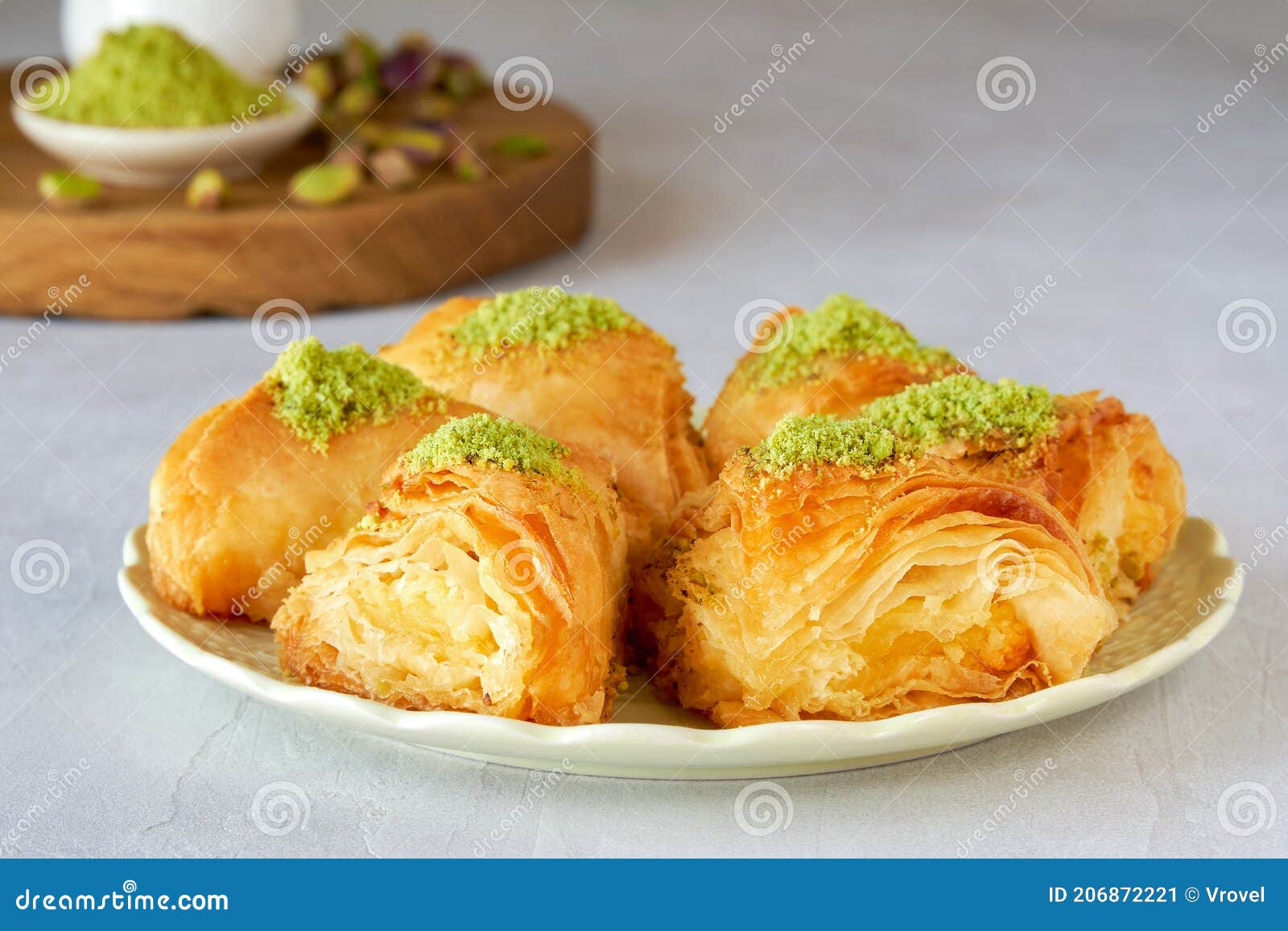 Traditional Kunafa Dessert With PistachiosTraditional Kunafa Dessert ...