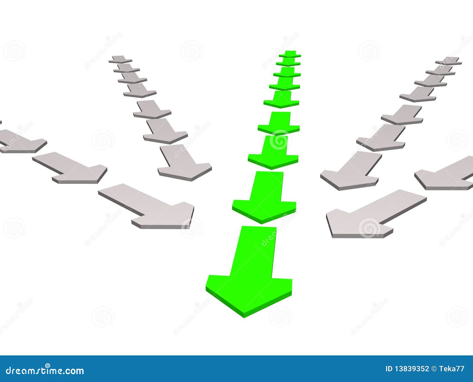 The traditional middle way stock illustration. Illustration of arrow ...