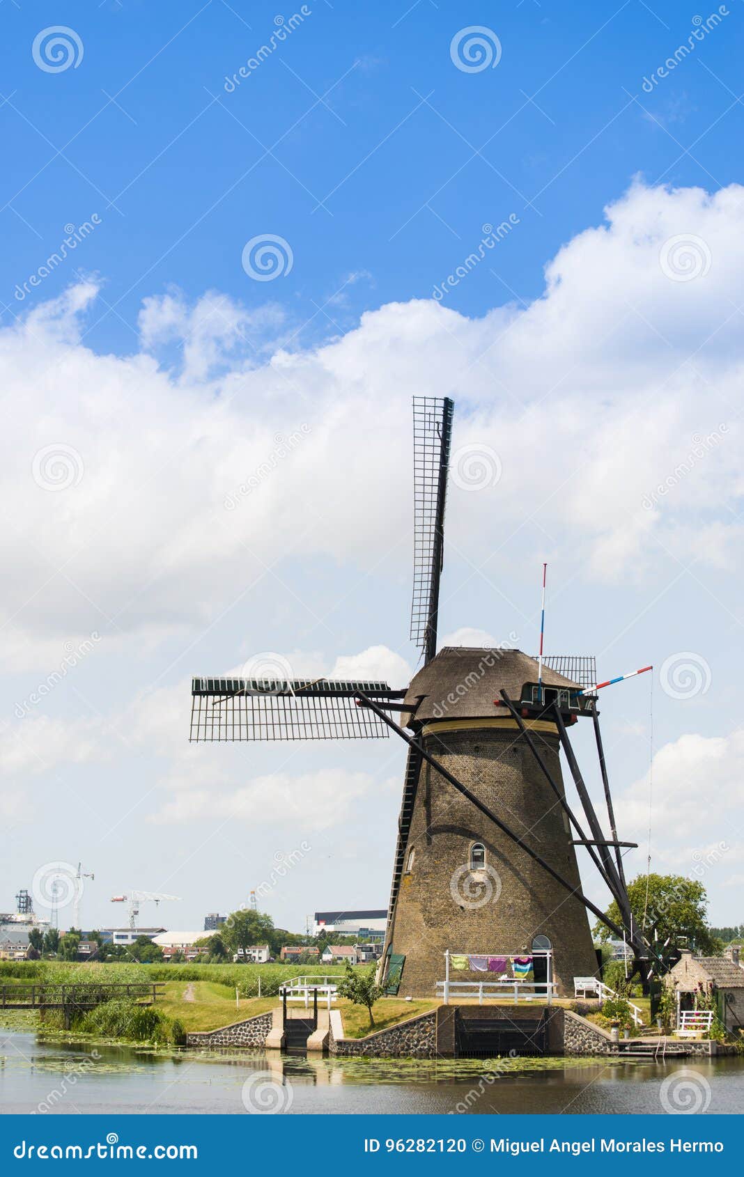 Traditional Mills in the Netherlands Stock Photo - Image of mills ...