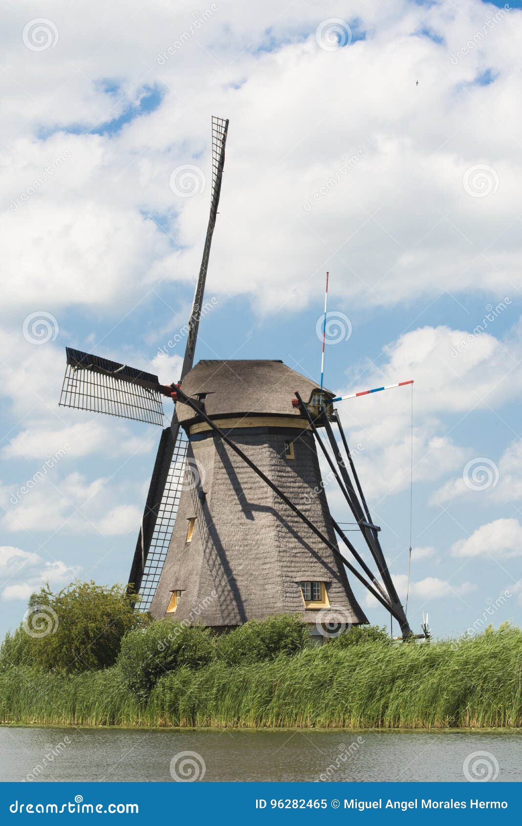 Traditional Mills in the Netherlands Stock Image - Image of europe ...
