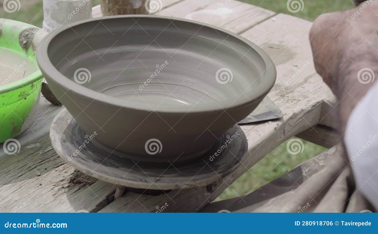 Traditional Modelling Pottery Stock Footage - Video of workshop, mole ...