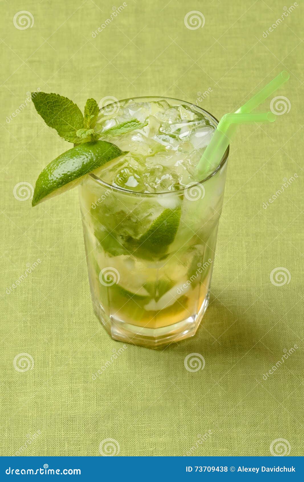 Traditional Mojito stock photo. Image of color, freshness - 73709438