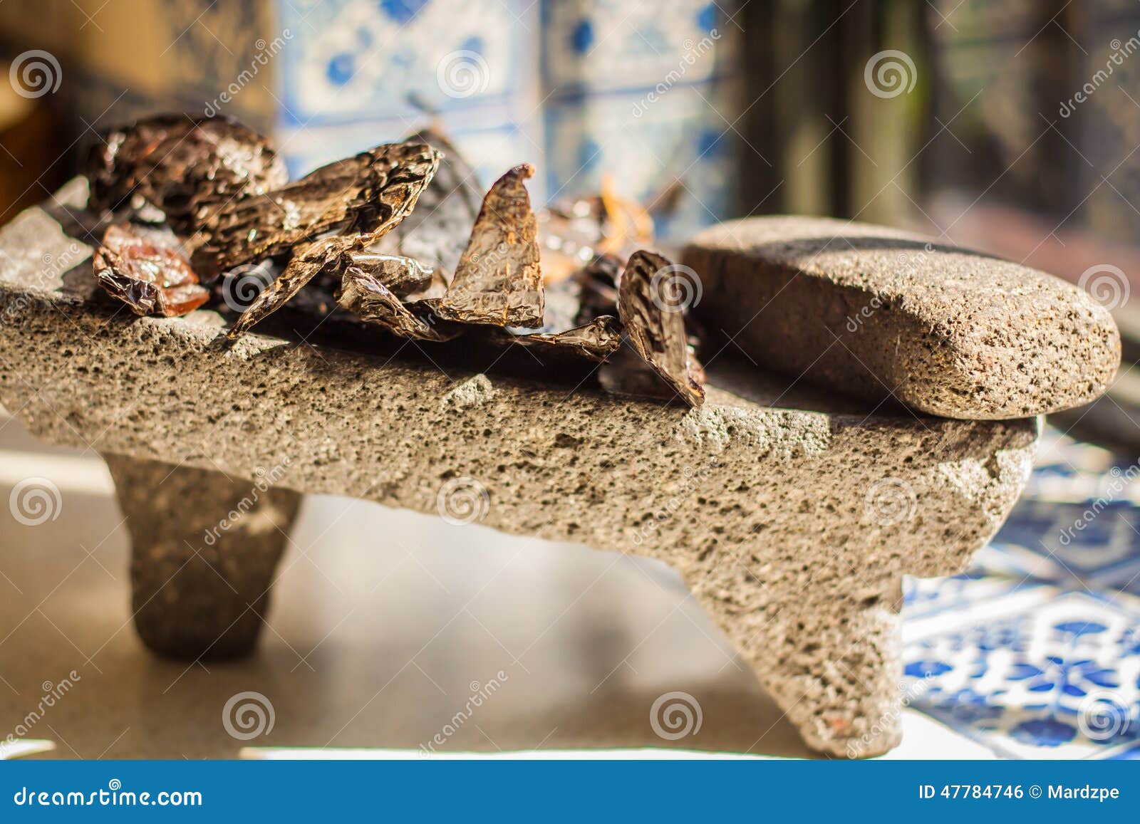Traditional Molcajete Metate Tool for Mexican Food Stock Photo - Image ...