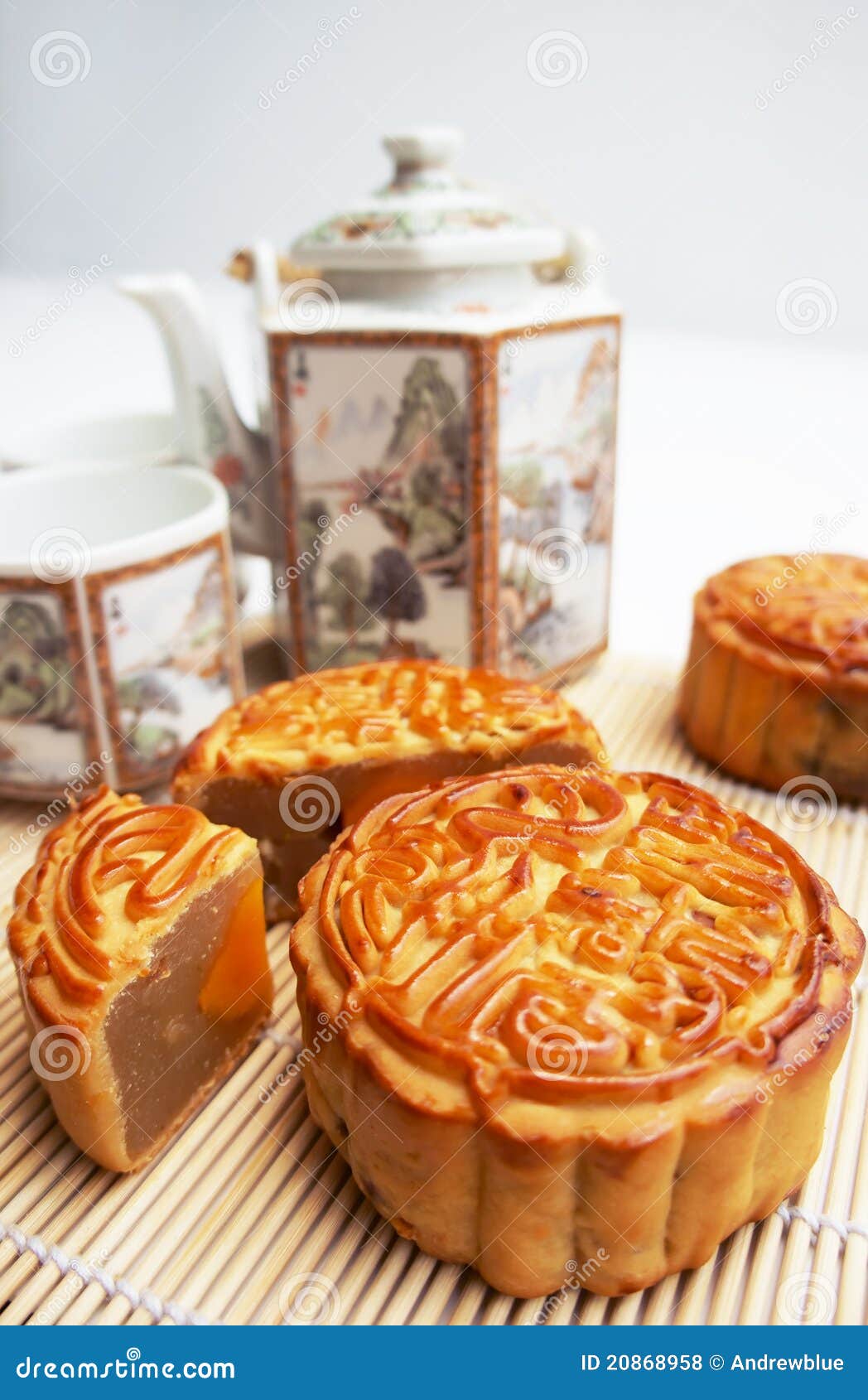 Traditional Mooncake stock photo. Image of season, cuisine - 20868958