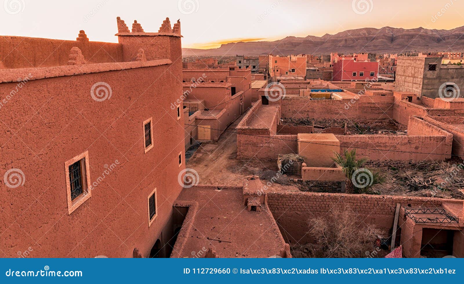 Traditional Moroccan Architecture Made of Adobe Bricks from Clay Stock ...