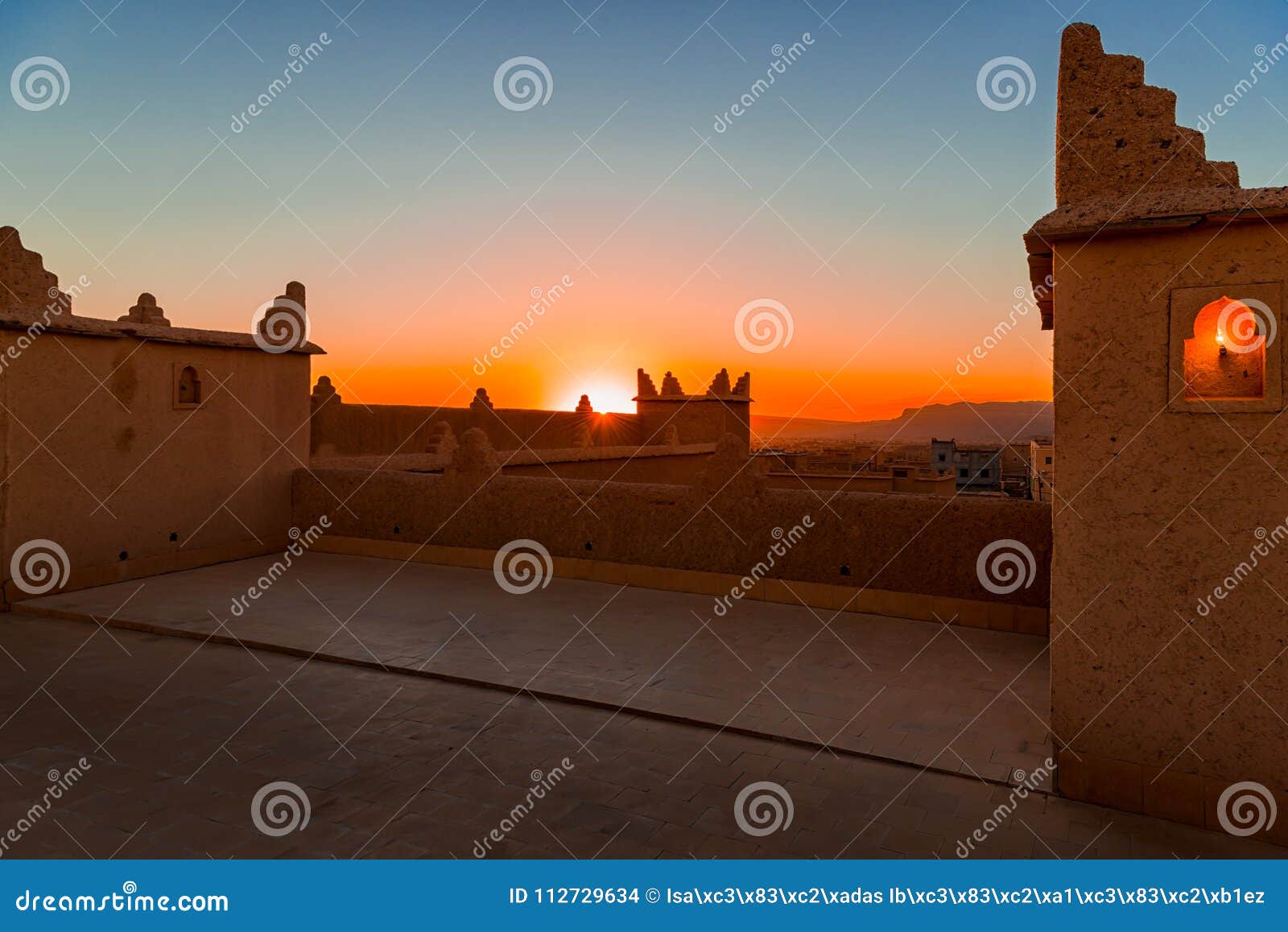 Traditional Moroccan Architecture Made of Adobe Bricks from Clay Stock ...