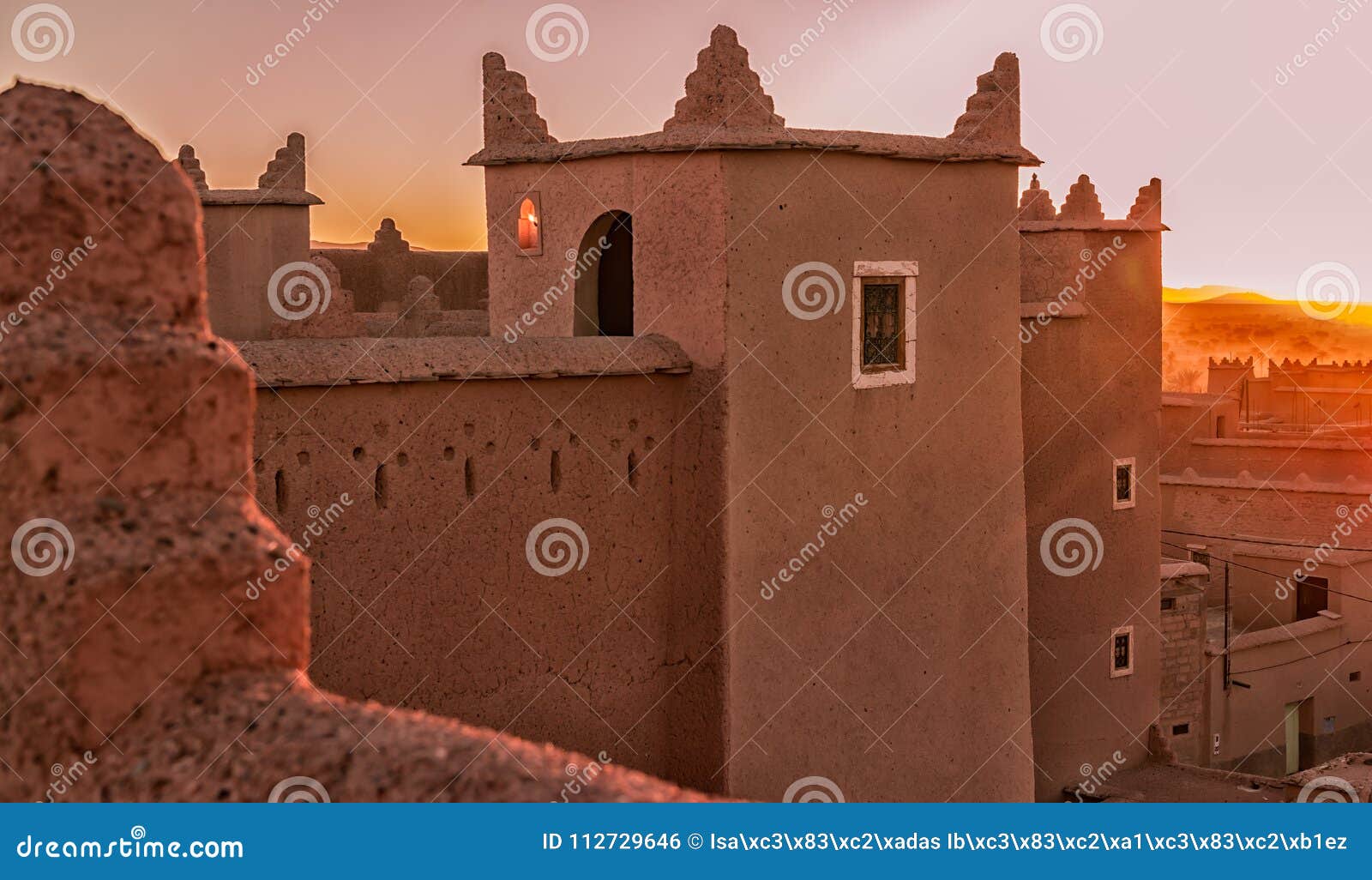 Traditional Moroccan Architecture Made of Adobe Bricks from Clay Stock ...