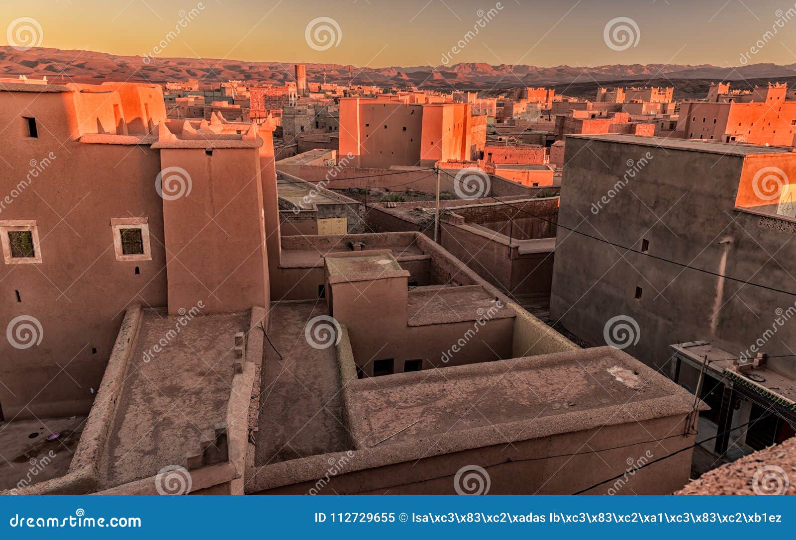 Traditional Moroccan Architecture Made of Adobe Bricks from Clay Stock ...