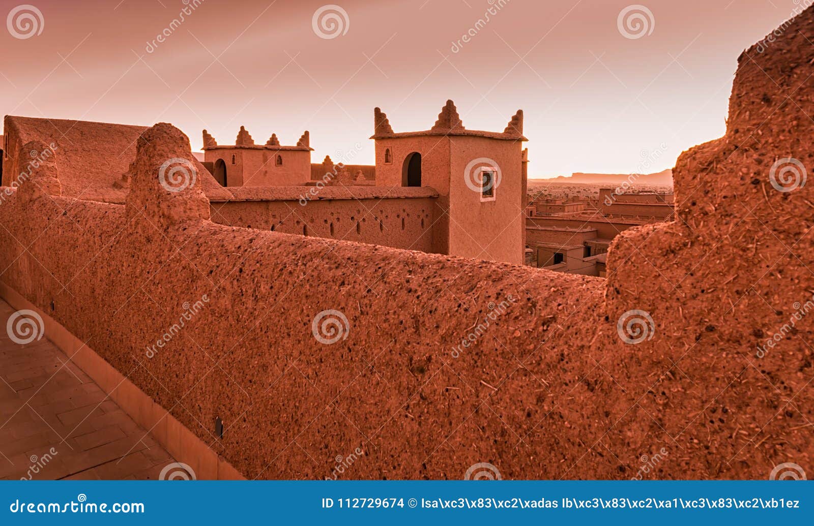 Traditional Moroccan Architecture Made of Adobe Bricks from Clay Stock ...