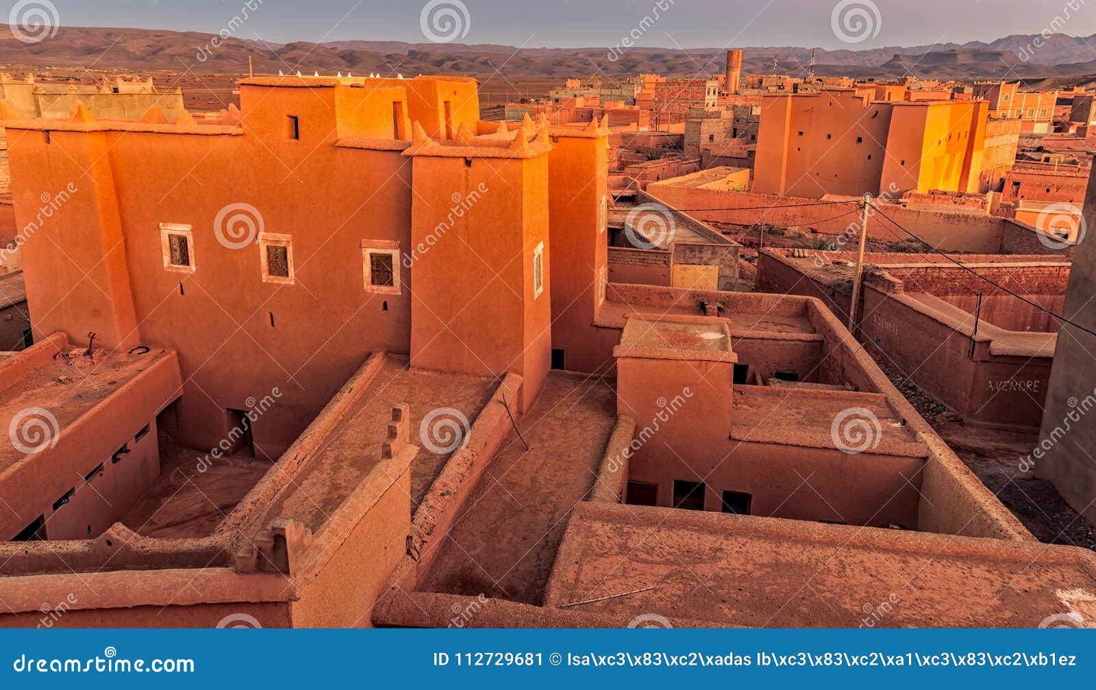 Traditional Moroccan Architecture Made of Adobe Bricks from Clay Stock ...