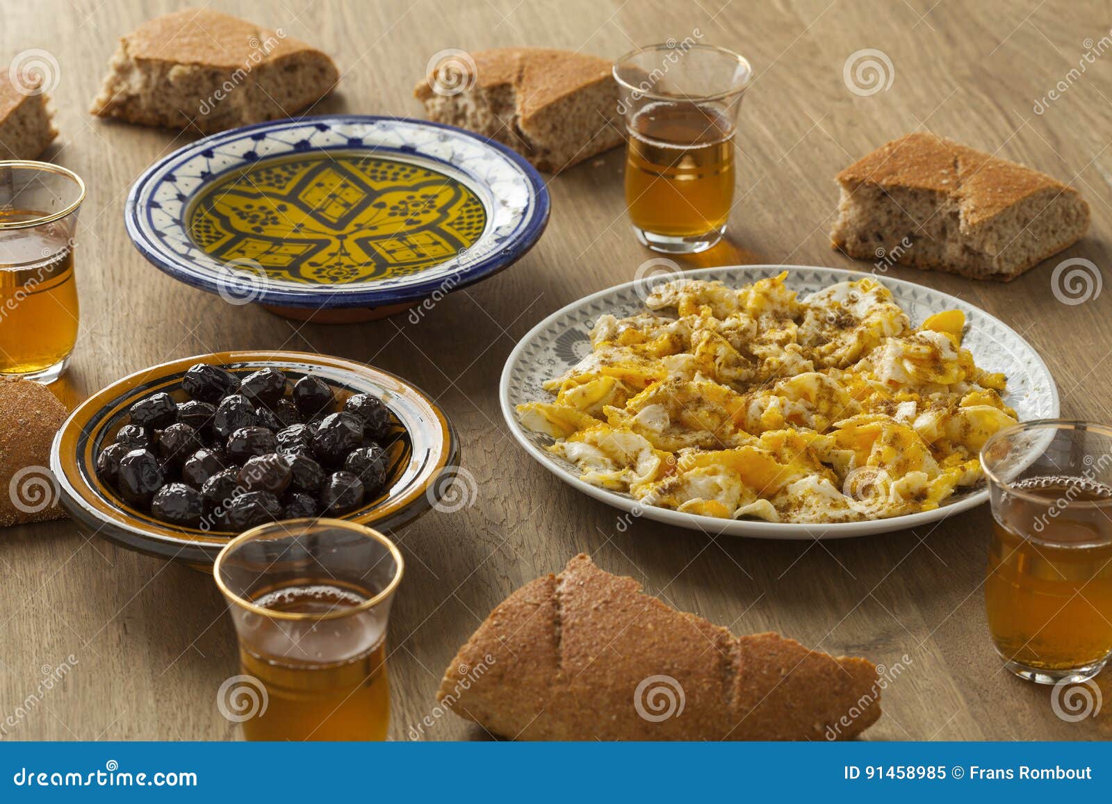 Traditional Moroccan Breakfast Stock Image - Image of moroccan, maghreb ...