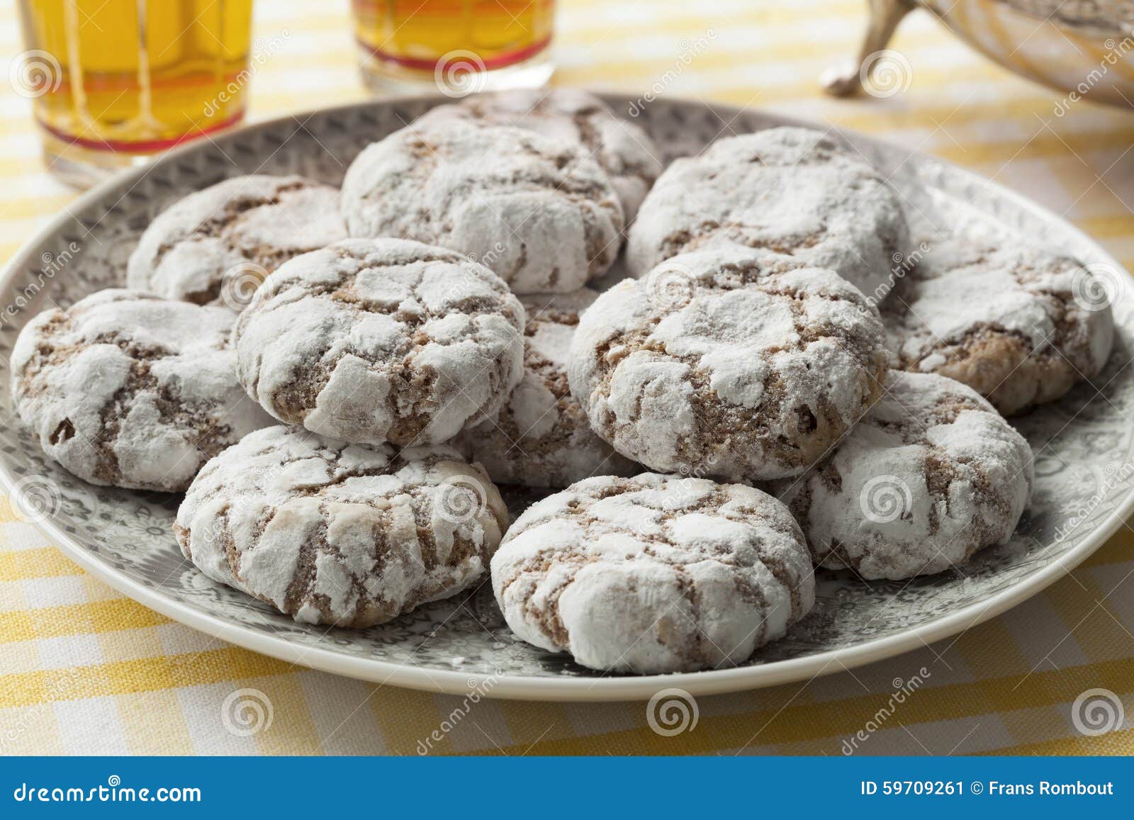 Traditional Moroccan Ghribas Cookies Stock Image - Image of tradition ...